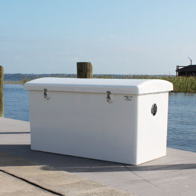 Deluxe Fiberglass High Profile Dock Box 50" x 29" x 33" – Dock Builders ...