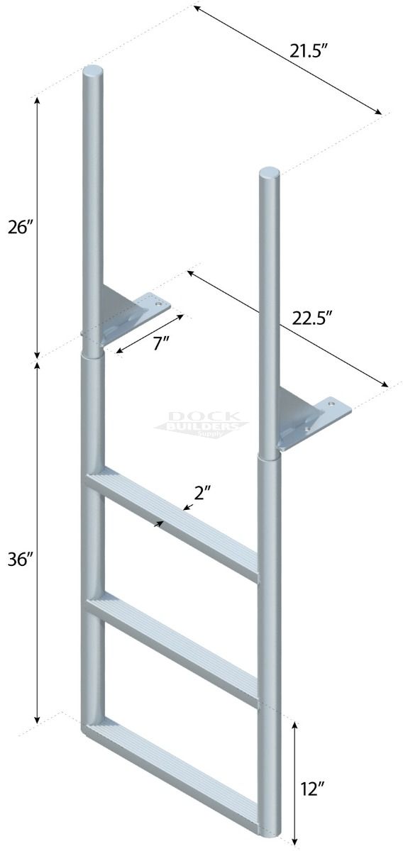 Finger Pier Straight Ladder – Dock Builders Supply