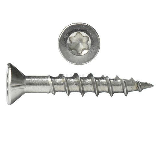 #10 x 1-1/4" Wood Screws, 305 Stainless, T25 Torx Drive (100 pieces ...