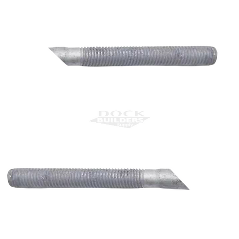 1" x 14' Tieback Anchor Rod HDG (Threaded at Both Ends) – Dock Builders ...
